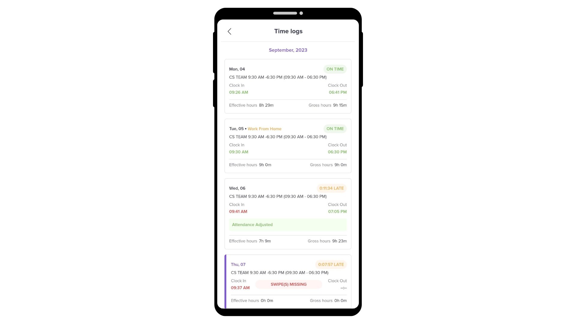 Manage Your Leave & Attendance with the Keka Mobile app – Home Page